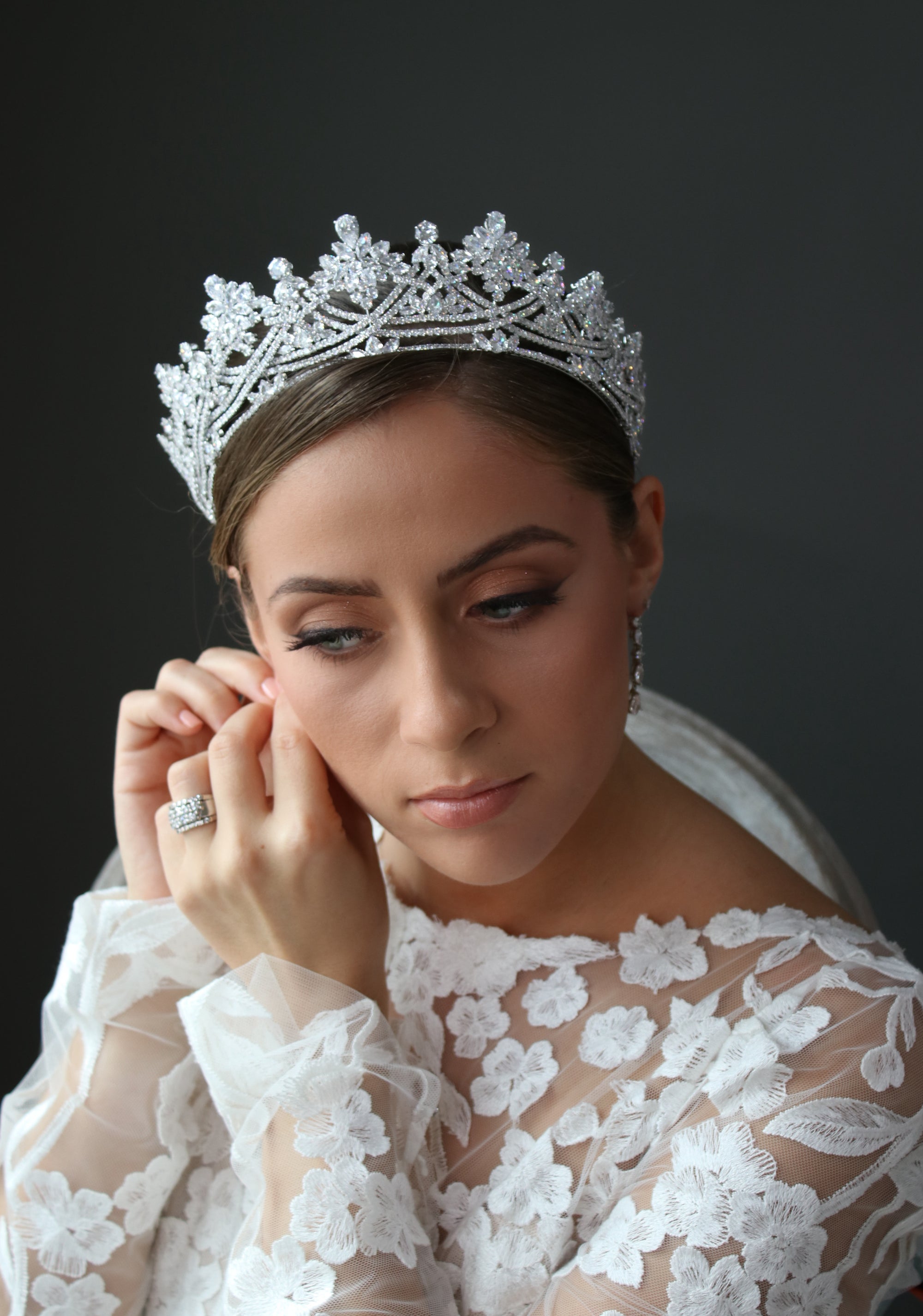 CRESSIDA Royal Bridal Crown Wedding Crown | EDEN LUXE Bridal