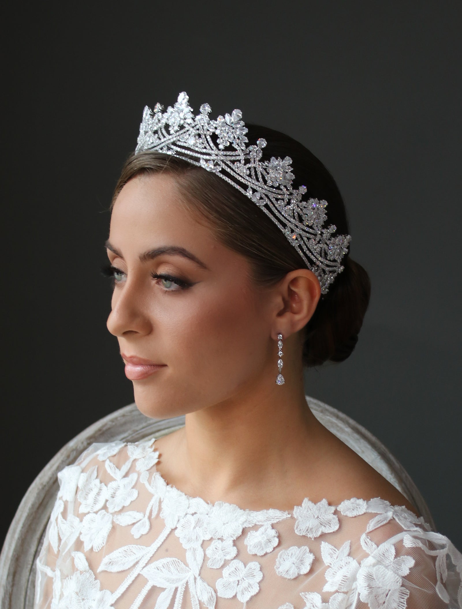 CRESSIDA Royal Bridal Crown Wedding Crown | EDEN LUXE Bridal