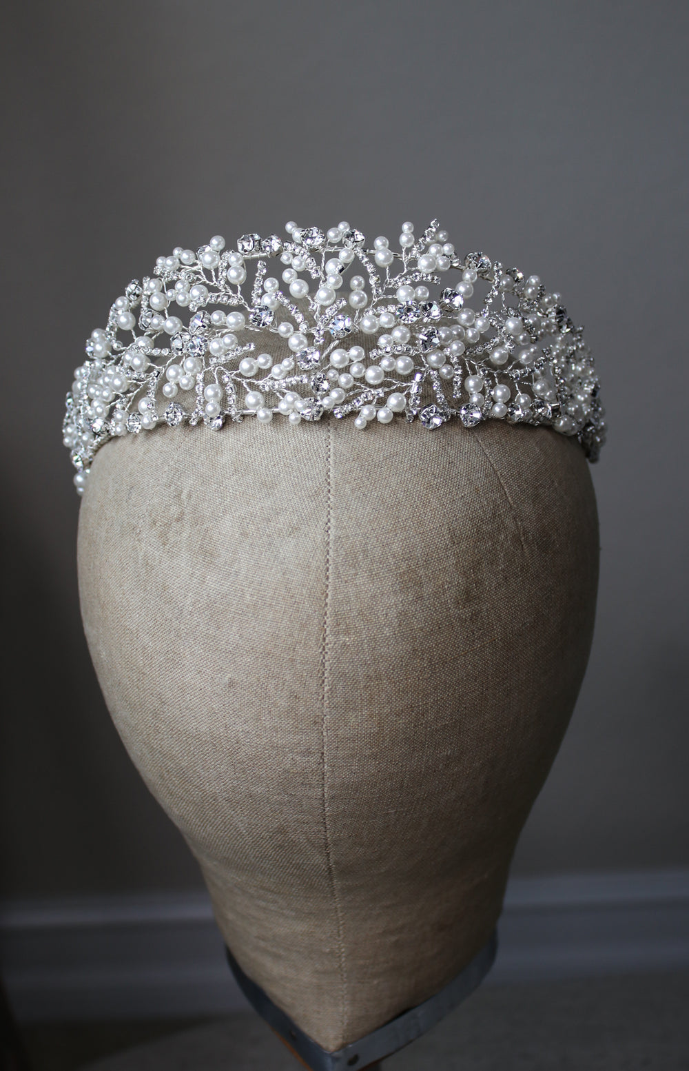 Crystal and Pearl Bridal Tiara HARPER Tiara | EDEN LUXE Bridal