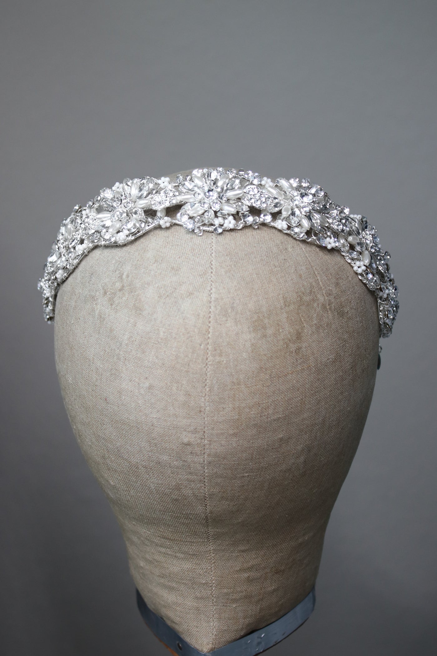 Pearl Crystal Bridal Headband - CLARISSA Headband | EDEN LUXE Bridal