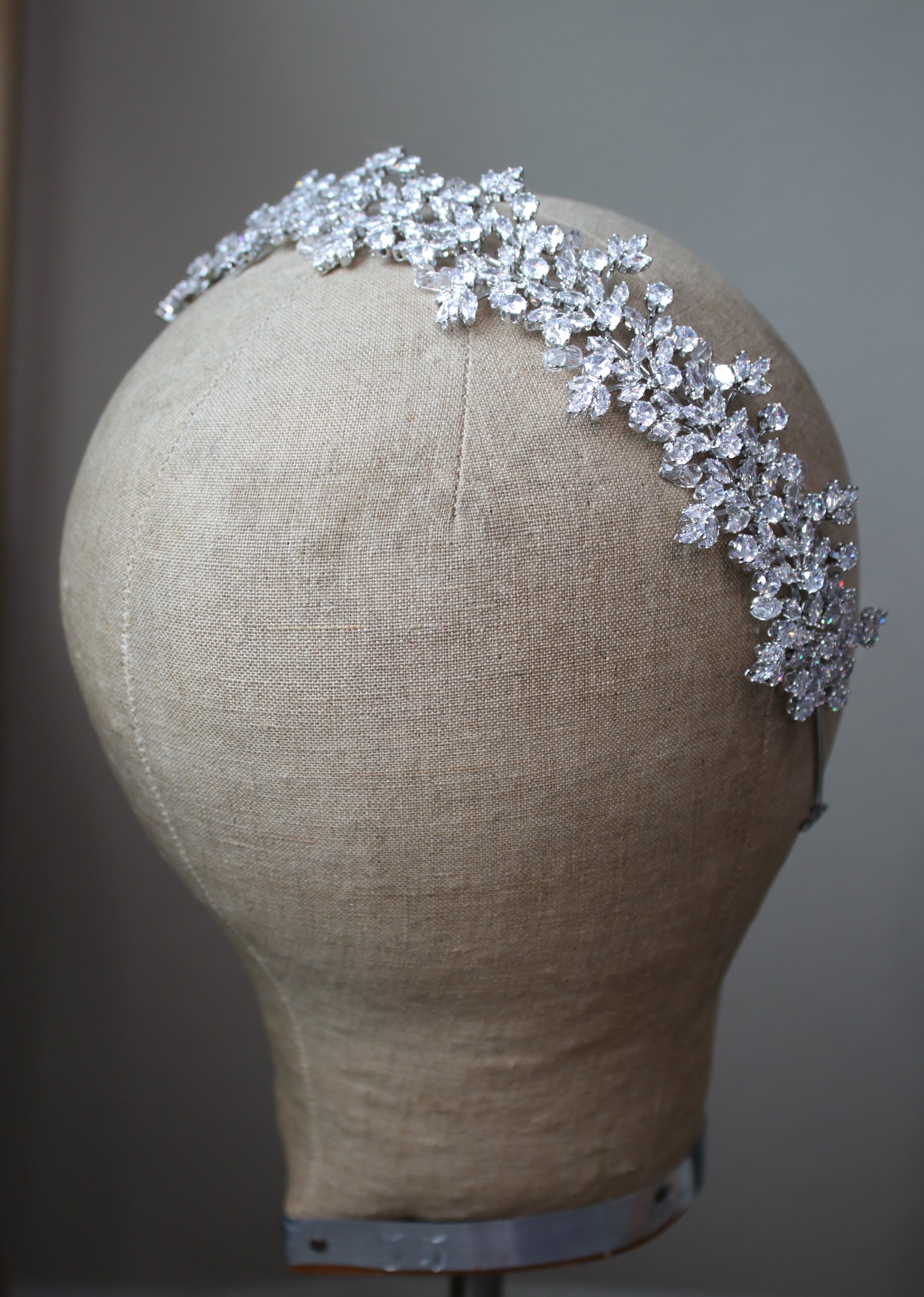 Wide Bridal Headband Headpiece Tiara WILLA | EDEN LUXE Bridal