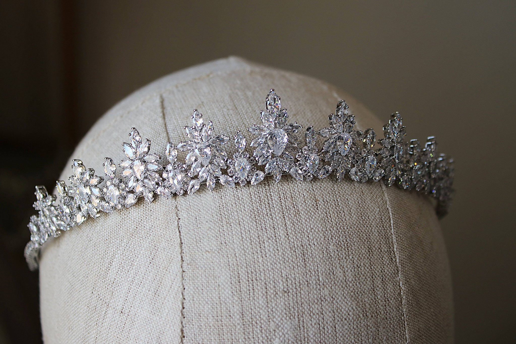 Bridal Crown Wedding Tiara CONSTANCE | EDEN LUXE Bridal