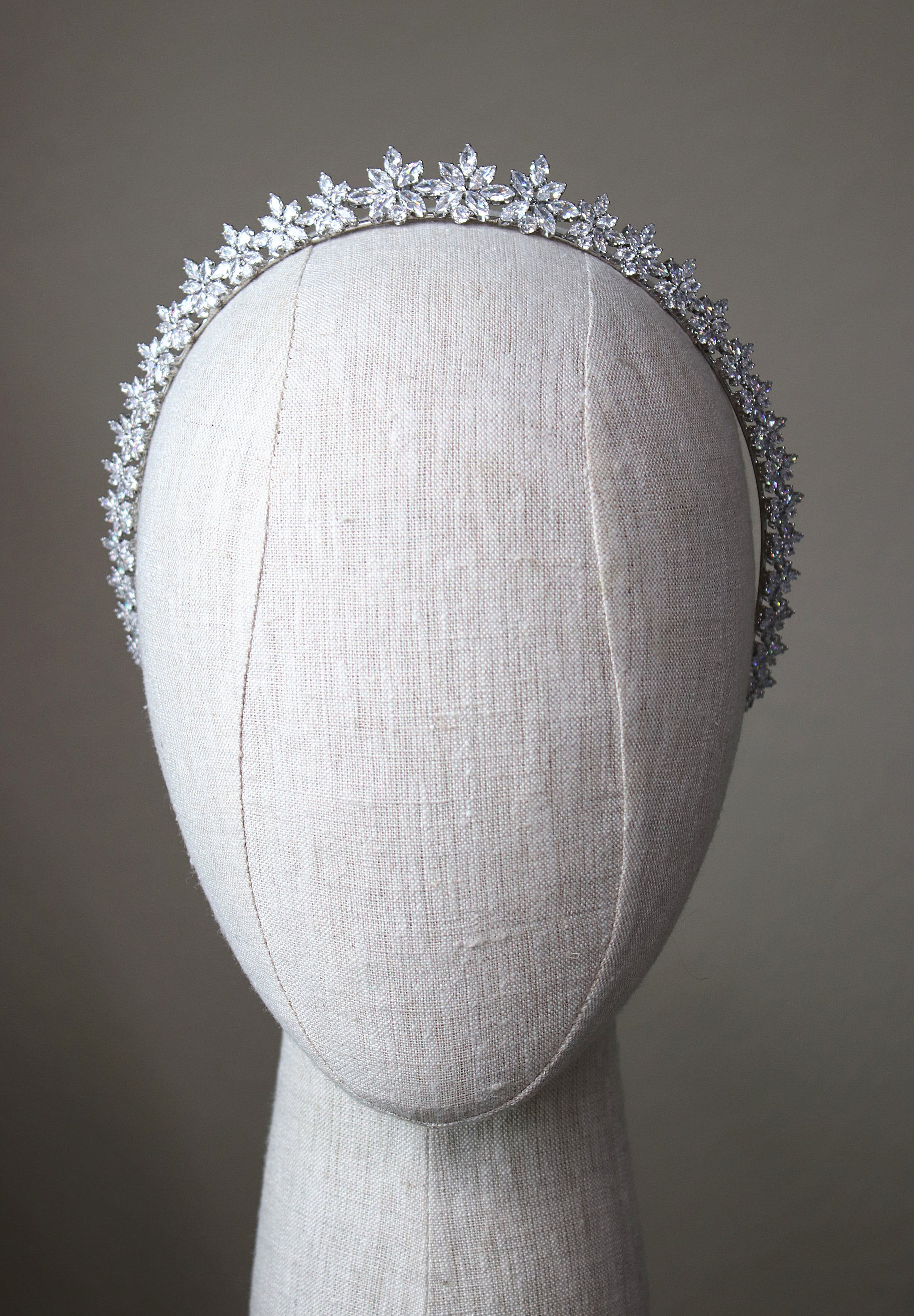 Headband Tiara Simulated Diamond Tiara DANSBURY | EDEN LUXE Bridal