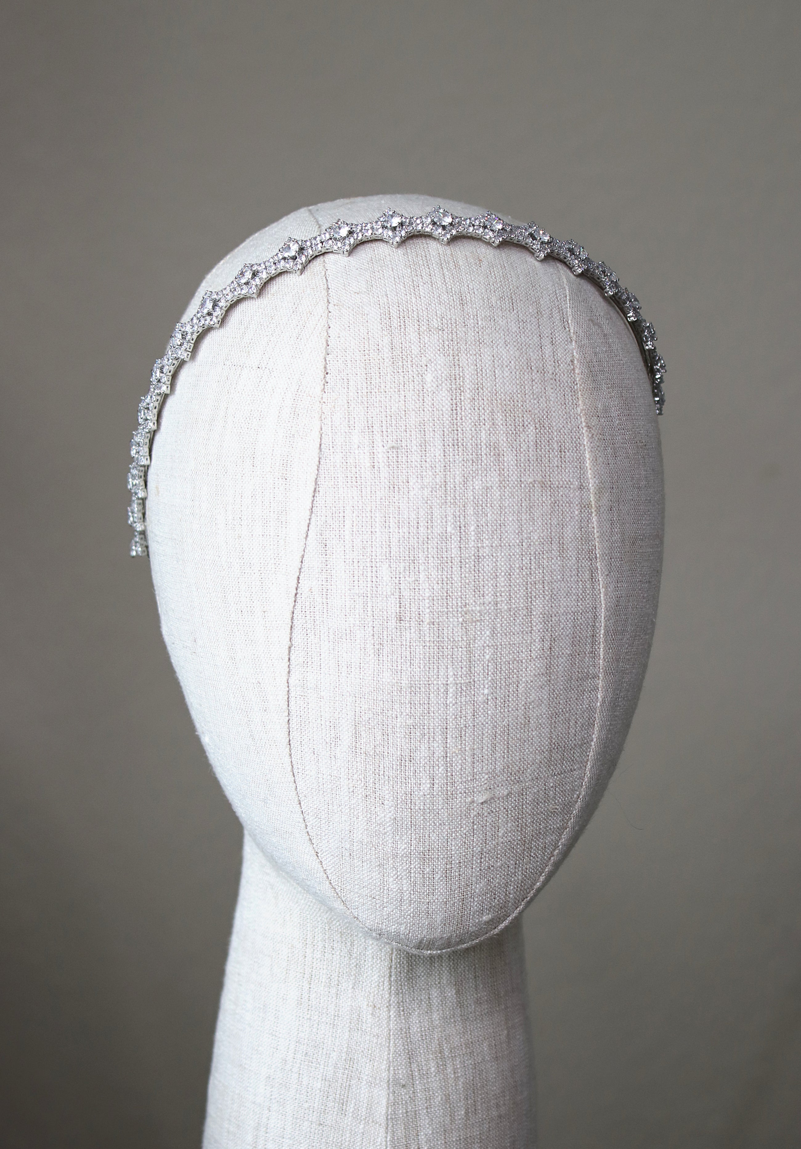 Headband Tiara Simulated Diamond Tiara DANSBURY | EDEN LUXE Bridal