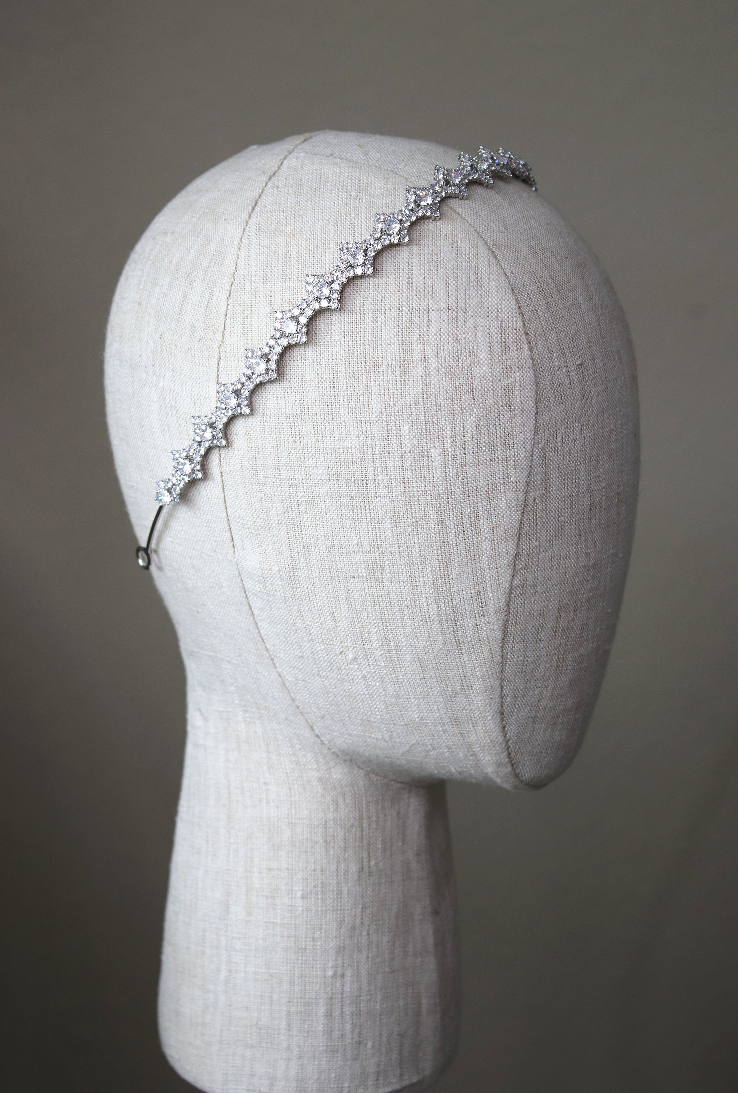 Headband Tiara Simulated Diamond Tiara DANSBURY | EDEN LUXE Bridal