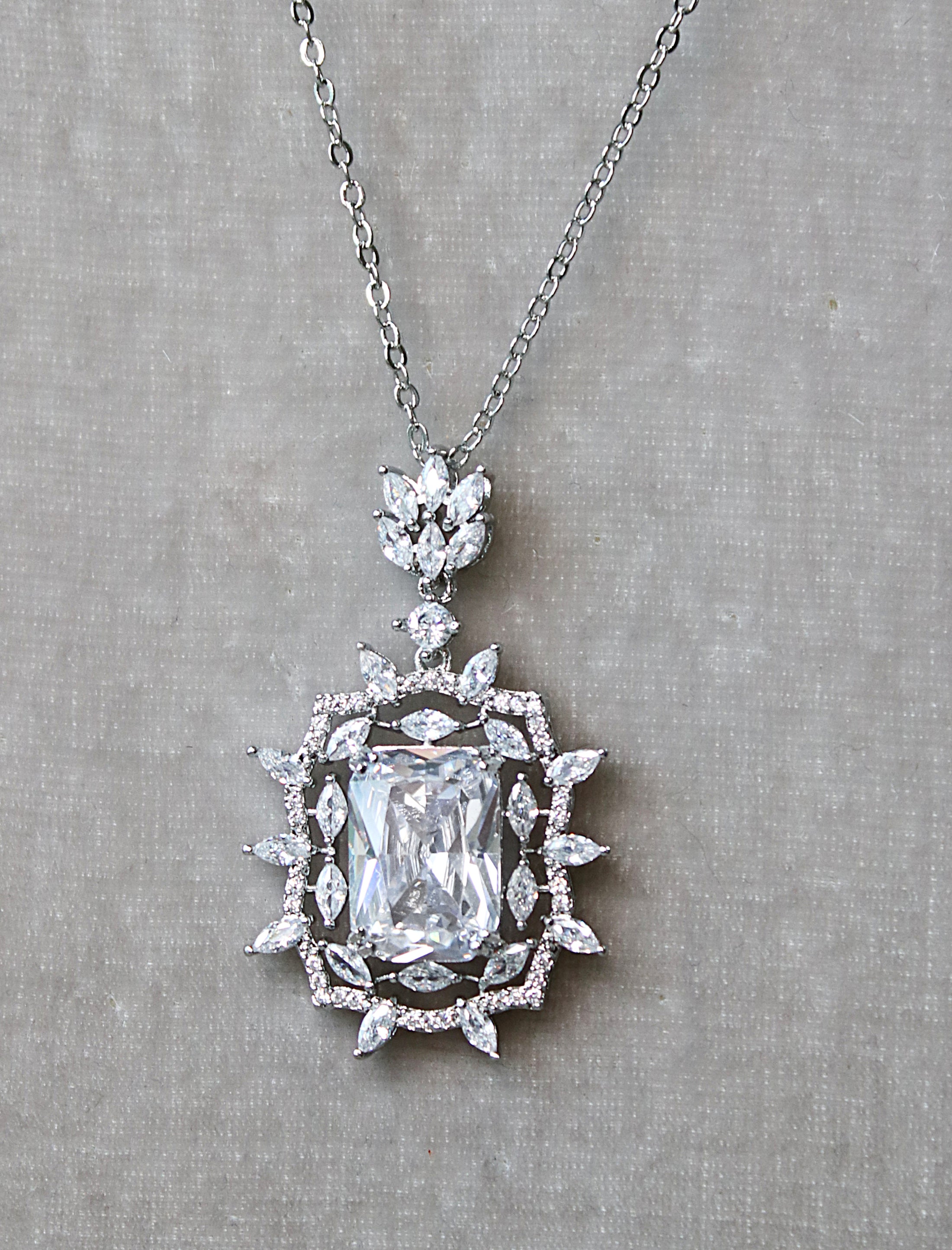 Bridal Necklace Wedding Jewelry VICTORIA Necklace | EDEN LUXE Bridal