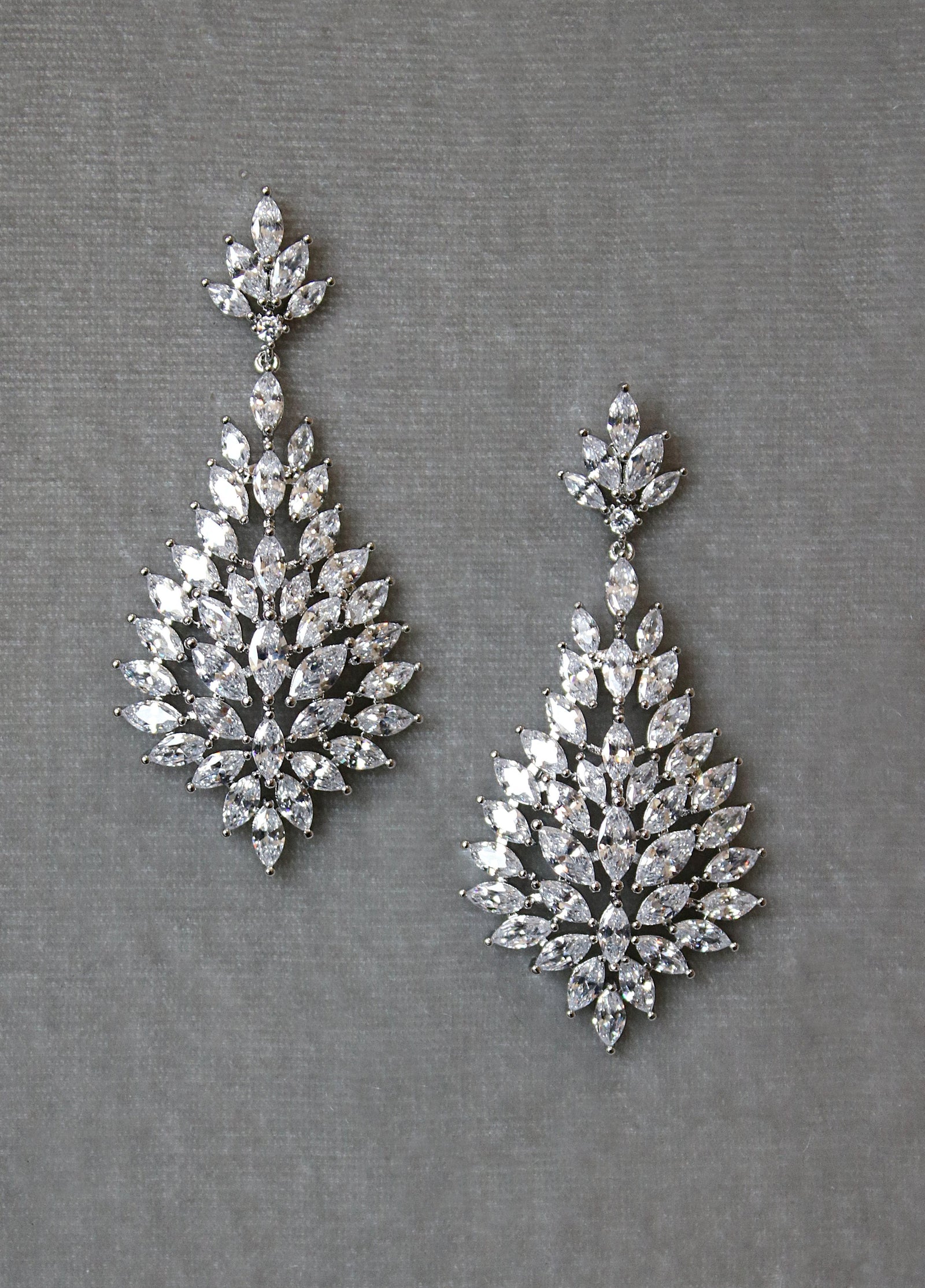 Simulated diamond earrings store