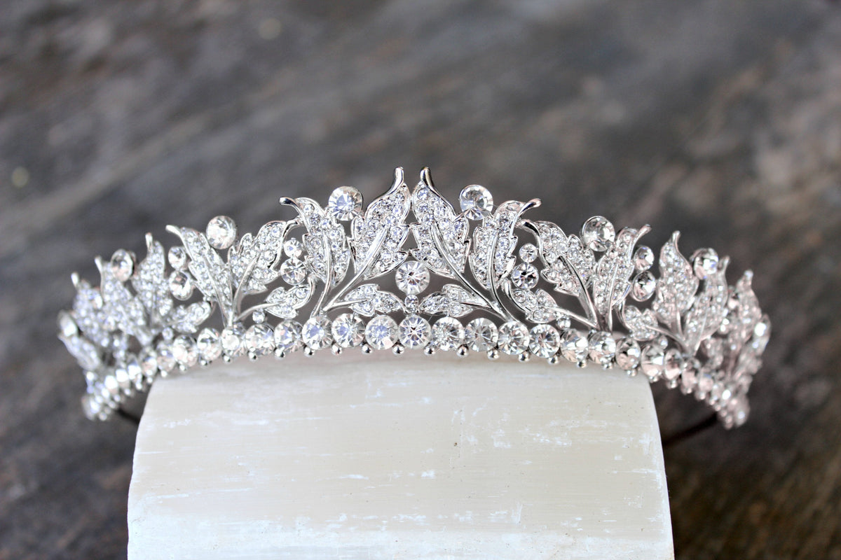 Silver Bridal Tiaras Silver Wedding Tiaras | EDEN LUXE Bridal