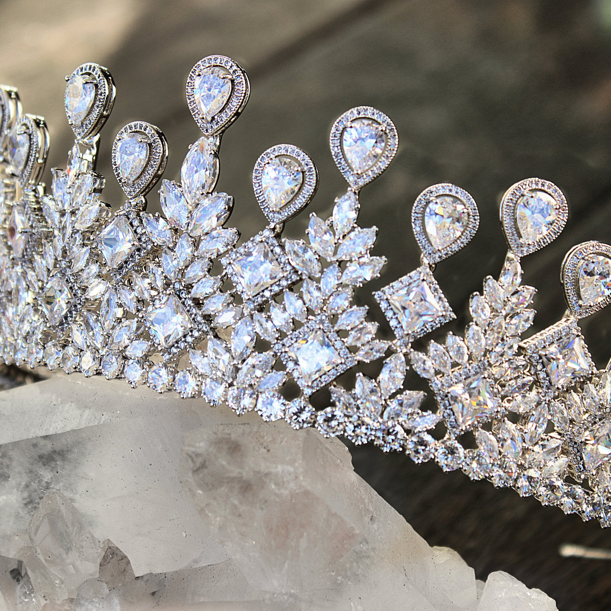 diamond wedding crown